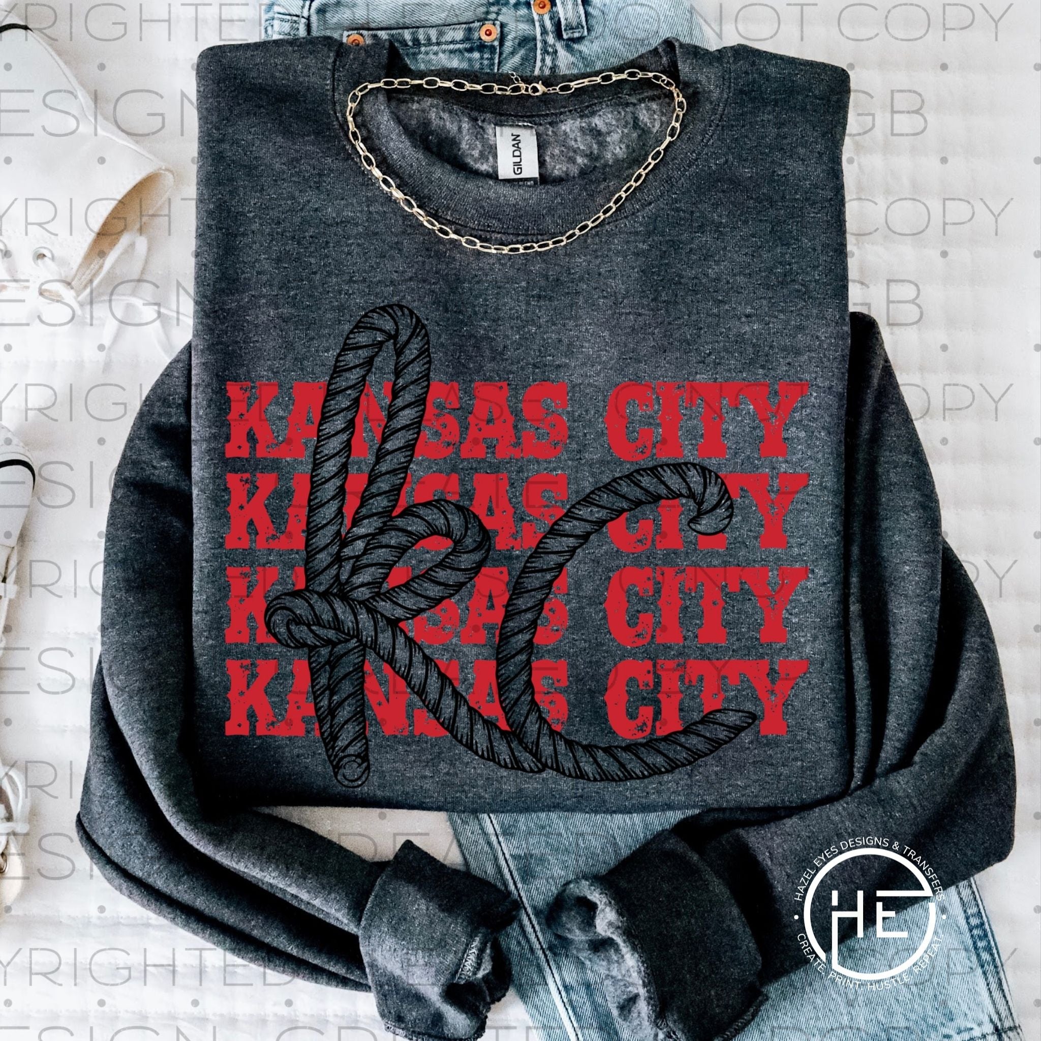 Kansas City Rope - DTF Transfer – Hazel Eyes Designs