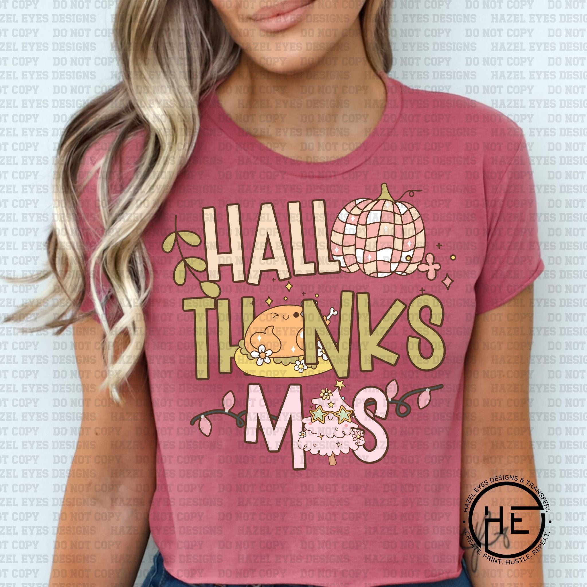Hallo-Thanks-Mas - DTF Transfer – Hazel Eyes Designs